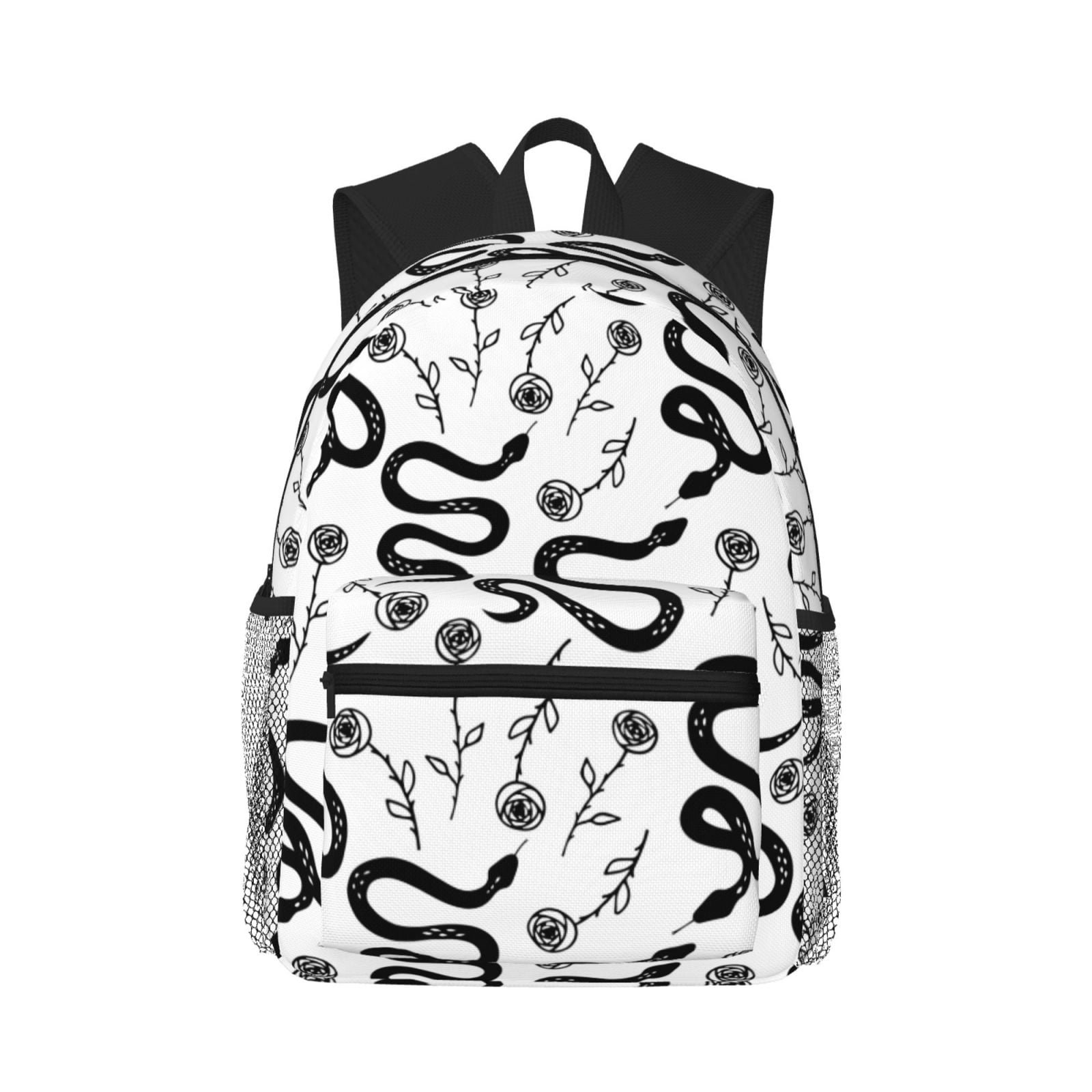 Lsque Hand Drawn Snake Classic Casual Backpack - Large Capacity Water ...