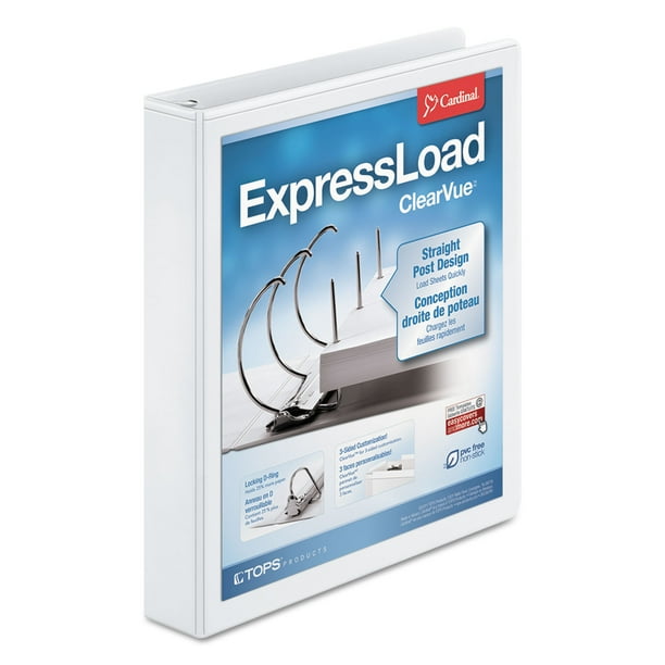 Cardinal ExpandingressLoad ClearVue Lock D-Ring Binders - Walmart.com