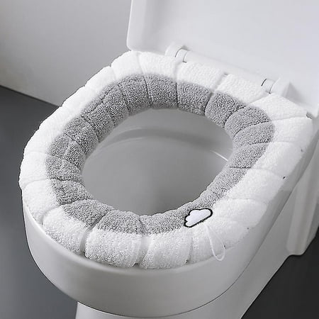 Thickened Plush O-shaped Toilet Pad, Nordic Universal Toilet Pad Toilet ...