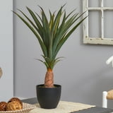 Nearly Natural 30" Plastic Agave Artificial Plant, Green - Walmart.com