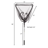 Fishing Landing Net- Collapsible and Foldable with Corrosion Resistant ...