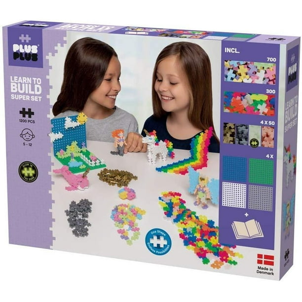 Plusplus : Learn to Build / Mega Pastel Set 1200 - Walmart.ca
