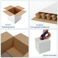 MEBRUDY 7x7x7 Shipping Boxes Set of 25, Small White Cardboard Mailer ...