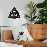 Trinity Knot Metal Wall Art Decor Black Trinity Wall Hanging Decor Knot ...
