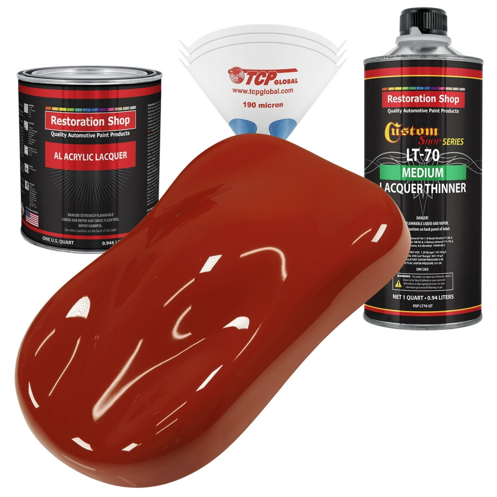 Restoration Shop - Scarlet Red Acrylic Lacquer Auto Paint - Complete ...
