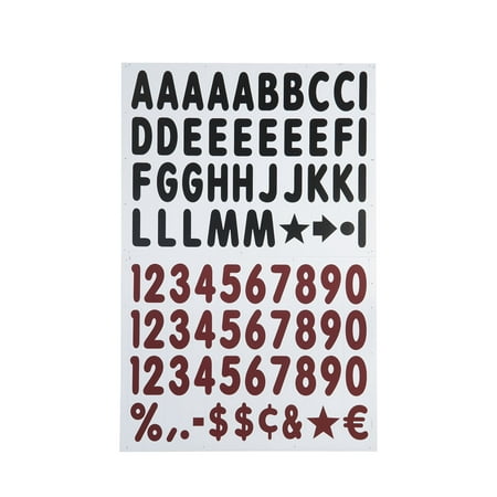 Sidewalk Sign Letters and Numbers Set - Walmart.com