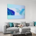 Blue Abstrac Canvas Print Wall Art, - Wall Decor Modern Artwork ...
