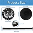 Wooden Wheel Wooden Display Shelf Black Holder Stand Rustic Divination ...