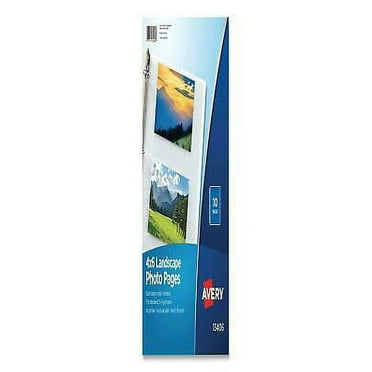 Avery Horizontal Photo Pages, Acid Free, 4 x 6 Inches, Pack of 10 13406 ...