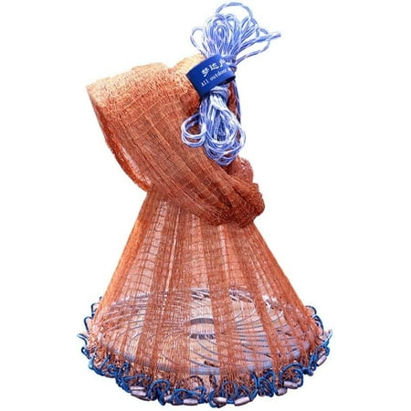 Fishing Cast Net,American Hand Throw Fish Nets Casting Sinker Net Bait ...