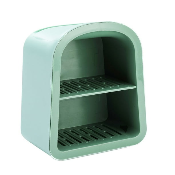 Double Layer Soap Box Wall Mounted Dish With Drain Hole Bathroom