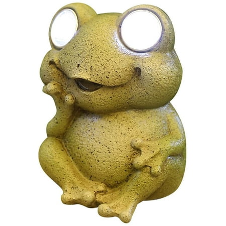 KSCD Animal Figurines KSCD Frog Garden Statues with Solar Powered ...