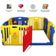 Kidzone Baby Playpen, 8-Panel Safety Gate, Child Activity Center, ASTM ...