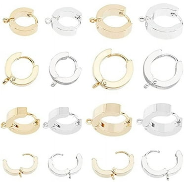 8pcs 4 Colors Huggie Hoop Earring Findings Stainless Steel Hoop earring ...