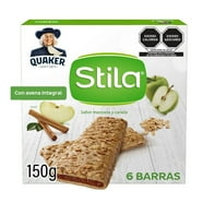 Barra de avena integral Quaker Stila fit con chispas sabor chocolate ...