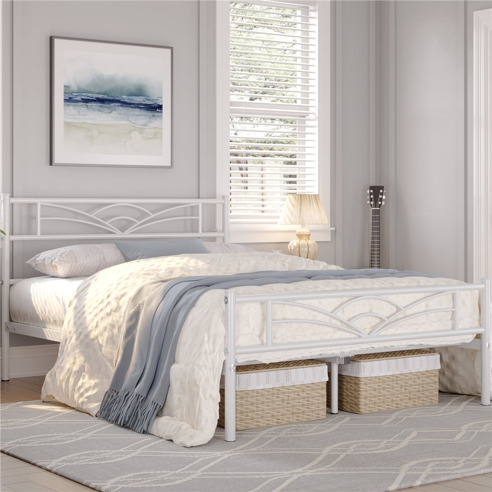 Click here for Yaheetech Metal Platform Bed With Cloud-Inspired D... prices