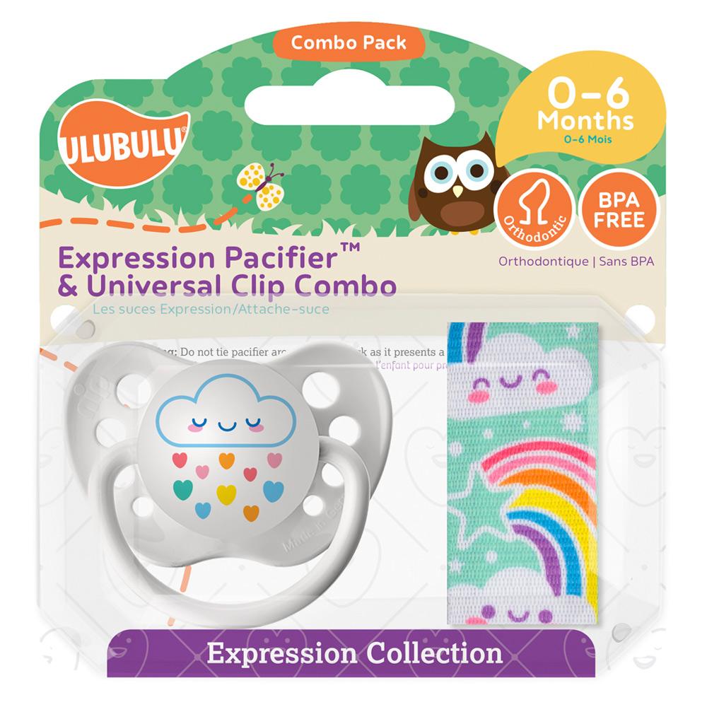 Pacifiers - Ulubulu - Rainbow Cloud (6-18M) & Rainbow Cloud Clip ...