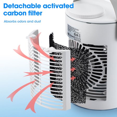 kurtrusly Mini Air Conditioner Adjustable Ambient Light Lifting Handle ...