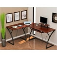Edgewood "L" Computer Desk, Espresso Finish - Walmart.com