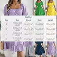 biudgviw Dresses for Women Ruffle Short Sleeve A Line Dress Casual ...