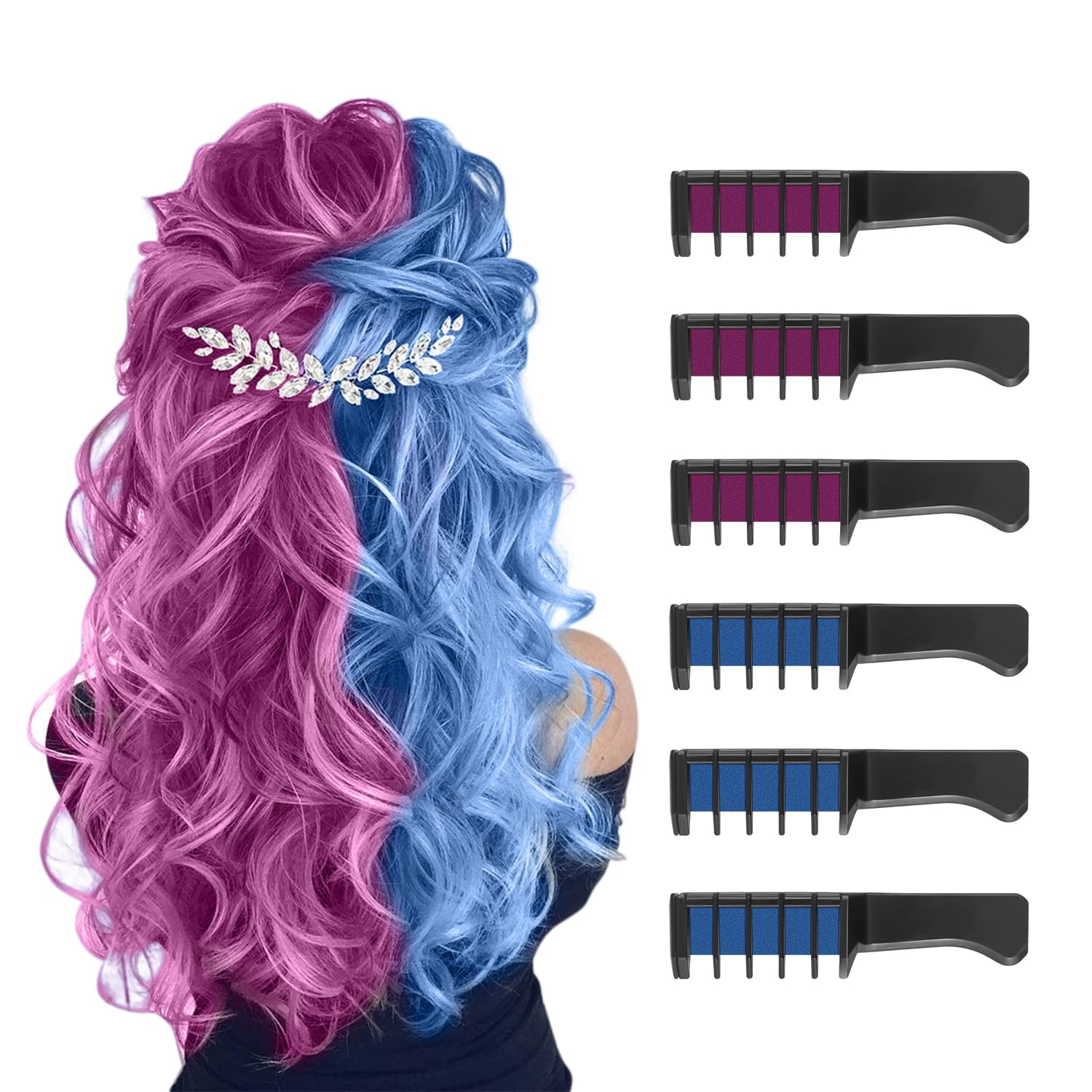 Teal Blue Purple Hair
