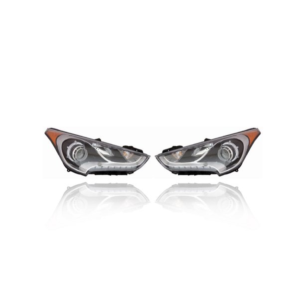 Headlight Assembly - Compatible/Replacement for '12-17 Hyundai Veloster ...