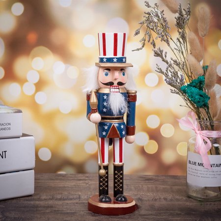 AIHOME 25CM Classic American Soldier Shape Nutcracker Soldier Puppet ...