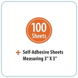 Pen+Gear Square Shaped Sticky Notes, 3" x 3", Magenta, 100 Sheets ...