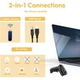 NADAMOO Wireless Barcode Scanner 328 Feet Transmission Distance USB ...