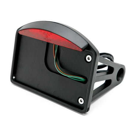 Krator Black Side Mount License Plate LED Brake Light Compatible with ...