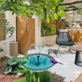 Solar Powered Hanging Bird Bath and Feeder Outdoor Garden Decoration ...