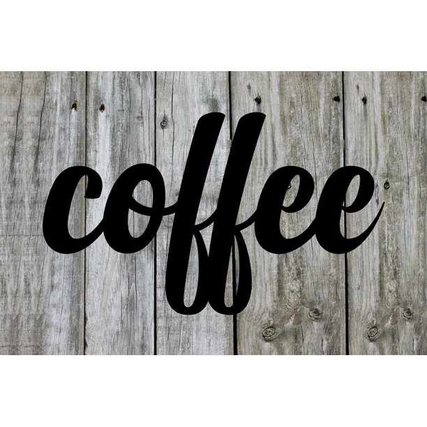 Coffee - Beautiful Solid Steel Home Decor Decorative Accent Metal Art ...