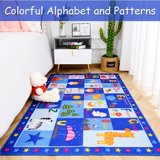 TWINNIS ABC Learning Play Rug for Kids, Preschool Educational Area ...