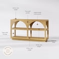 Nathan James Ford Organic Modern Console Table or Arched Storage ...