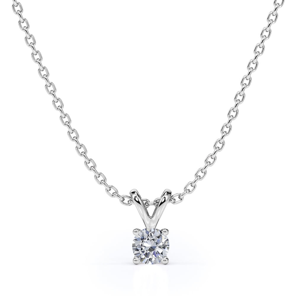 Click here for Jeenmata Solitaire 0.45 Carat Round Shape Pendant... prices