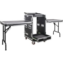 Sound Town 16U PA DJ Rack/Road ATA Case with 11U Slant Mixer Top, 20 ...