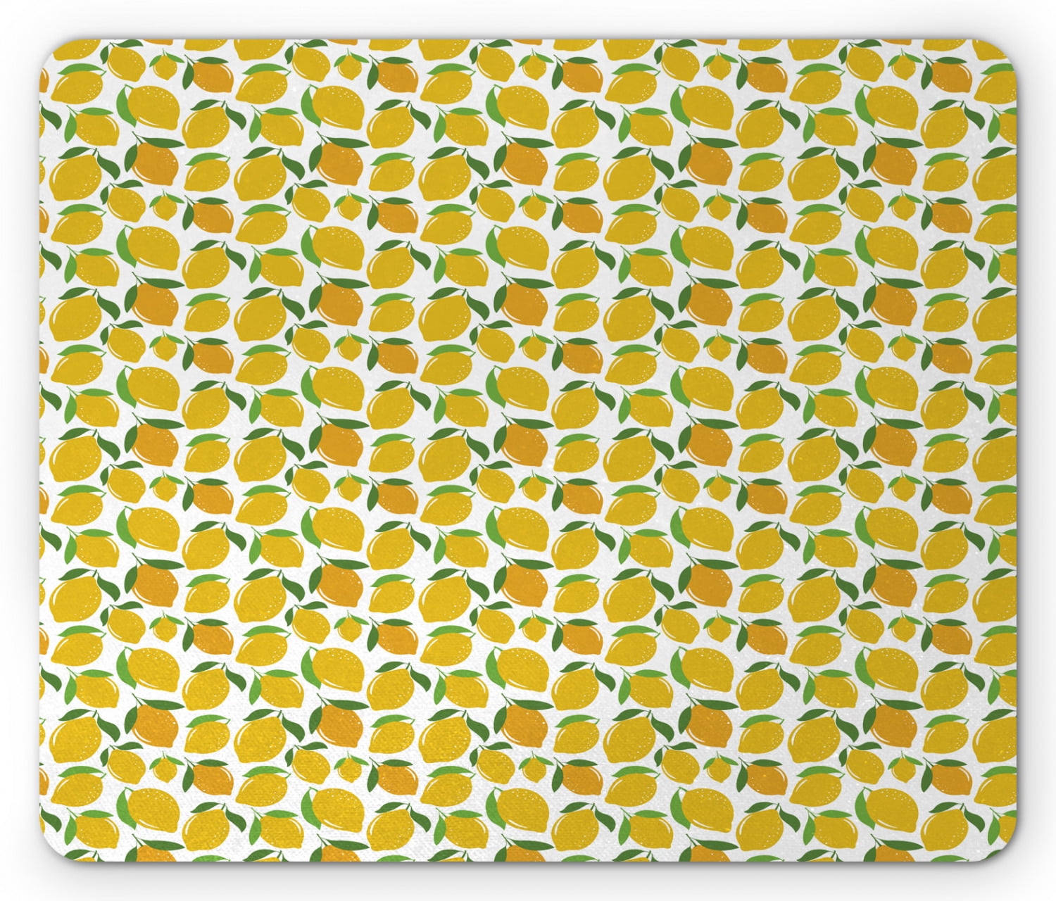 Lemons Mouse Pad, Rhythmic Colorful Energetic Citrus Cartoon Print ...