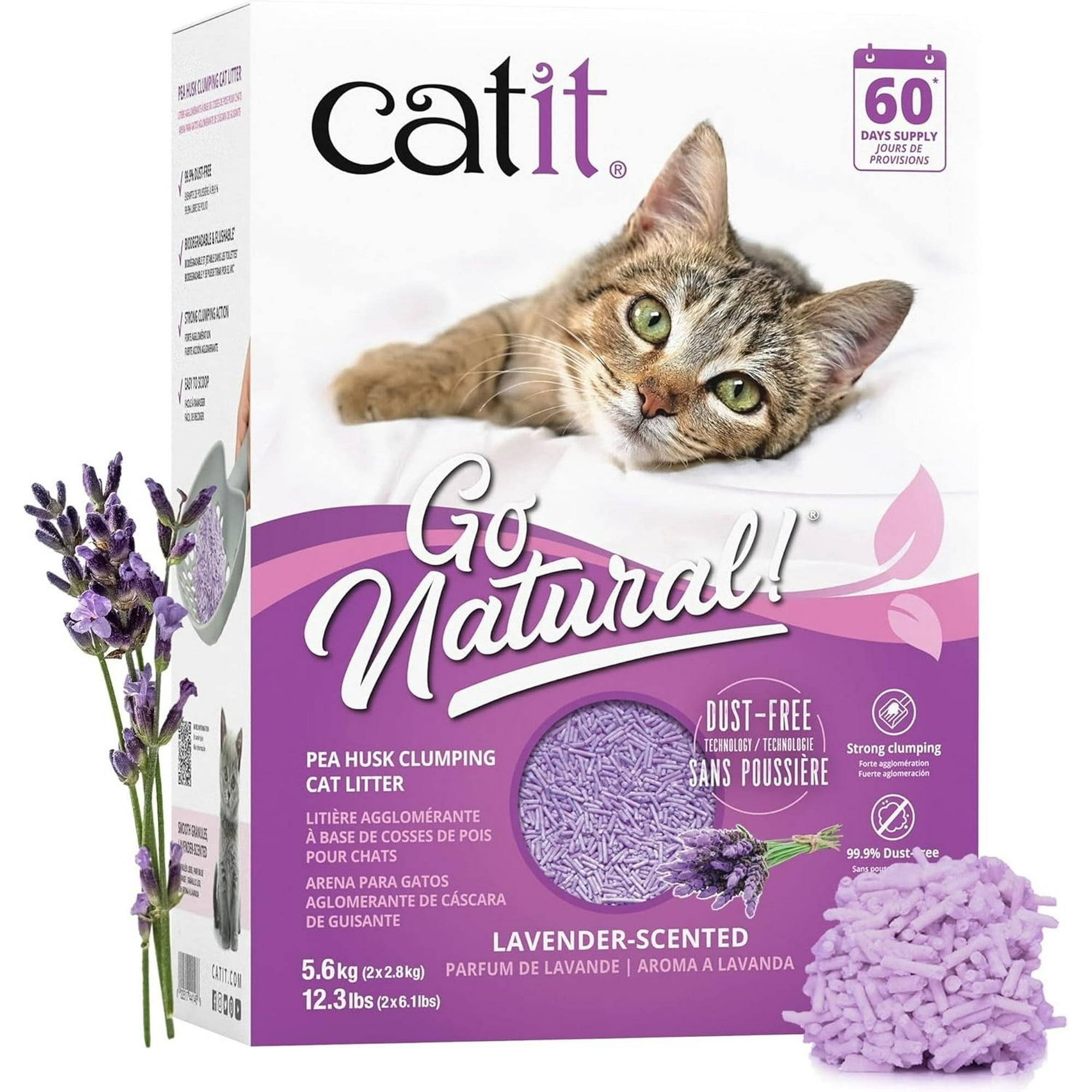 Click here for Pack Of 3 - Catit Go Natural! Pea Husk Lavender Sc... prices