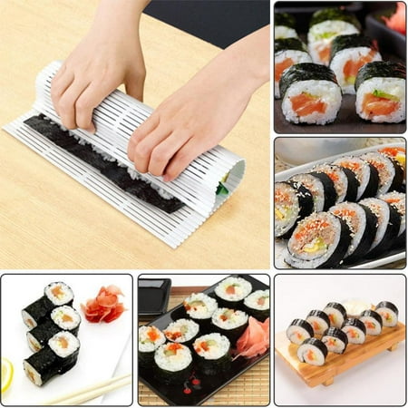 Clairlio Japanese Sushi Rolling Roller Plastic DIY Rice Balls Roller ...