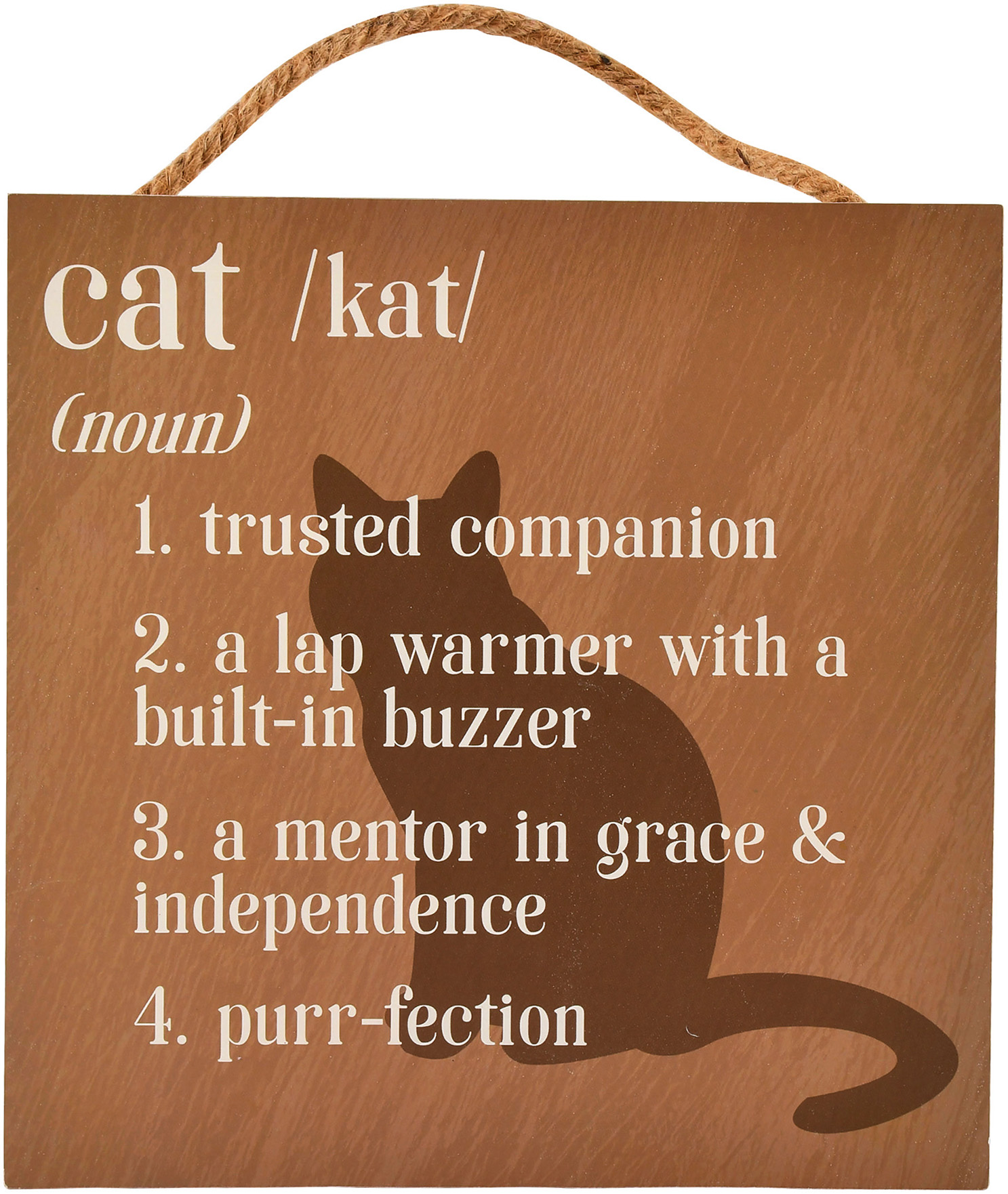 Cat Definition Wooden Wall Sign - Walmart.com