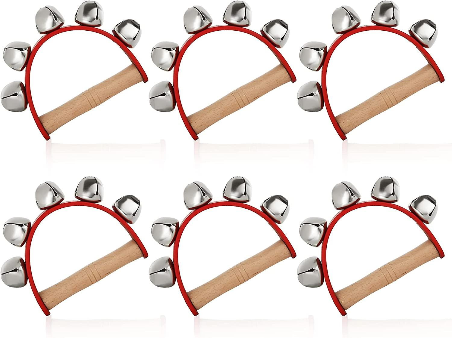 6 cascabeles de trineo, instrumento con 5 cascabeles de acero ...