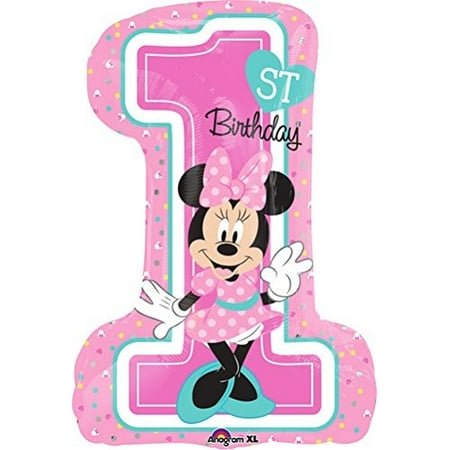 Click here for Anagram 28 Minnie 1st Birthday Girl Foil Balloon... prices