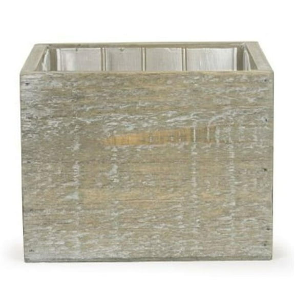 Rustic Finish Wooden Cube Planter - Walmart.com