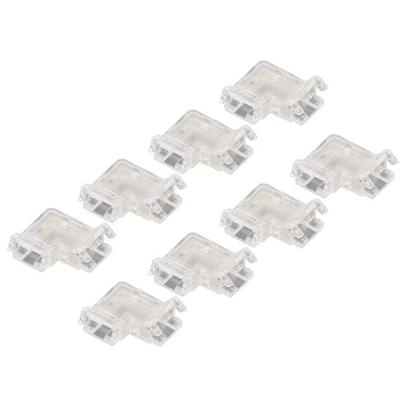 L Shaped LED Light Strip Connectors, Clear 4 Pin 10mm Stable Connection ...