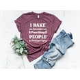 I Bake Because Punching People Is Frowned Upon Tee, Bakers Shirt ...