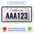 1 Pack Silicone License Plate Frame, Front Back License Plate Cover ...