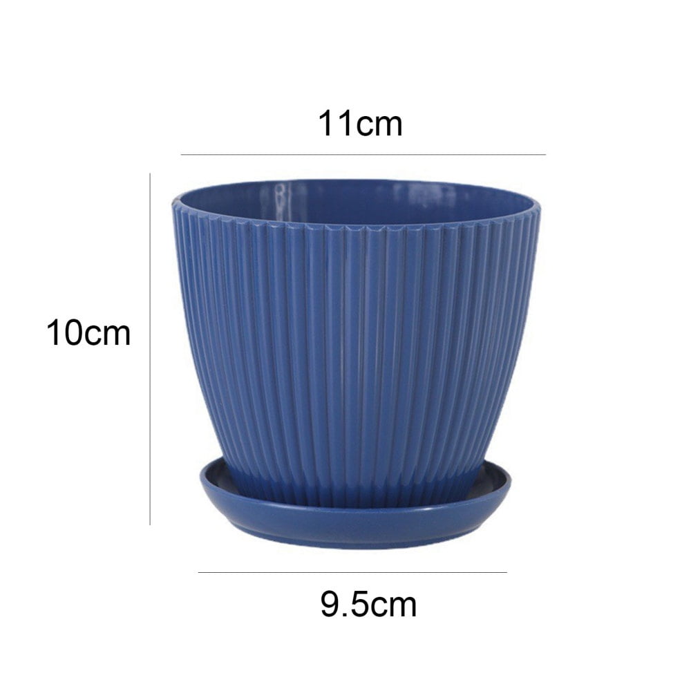 Resin Indoor Planter Flower Pots Wide Mouth Garden Pots For Living Room ...