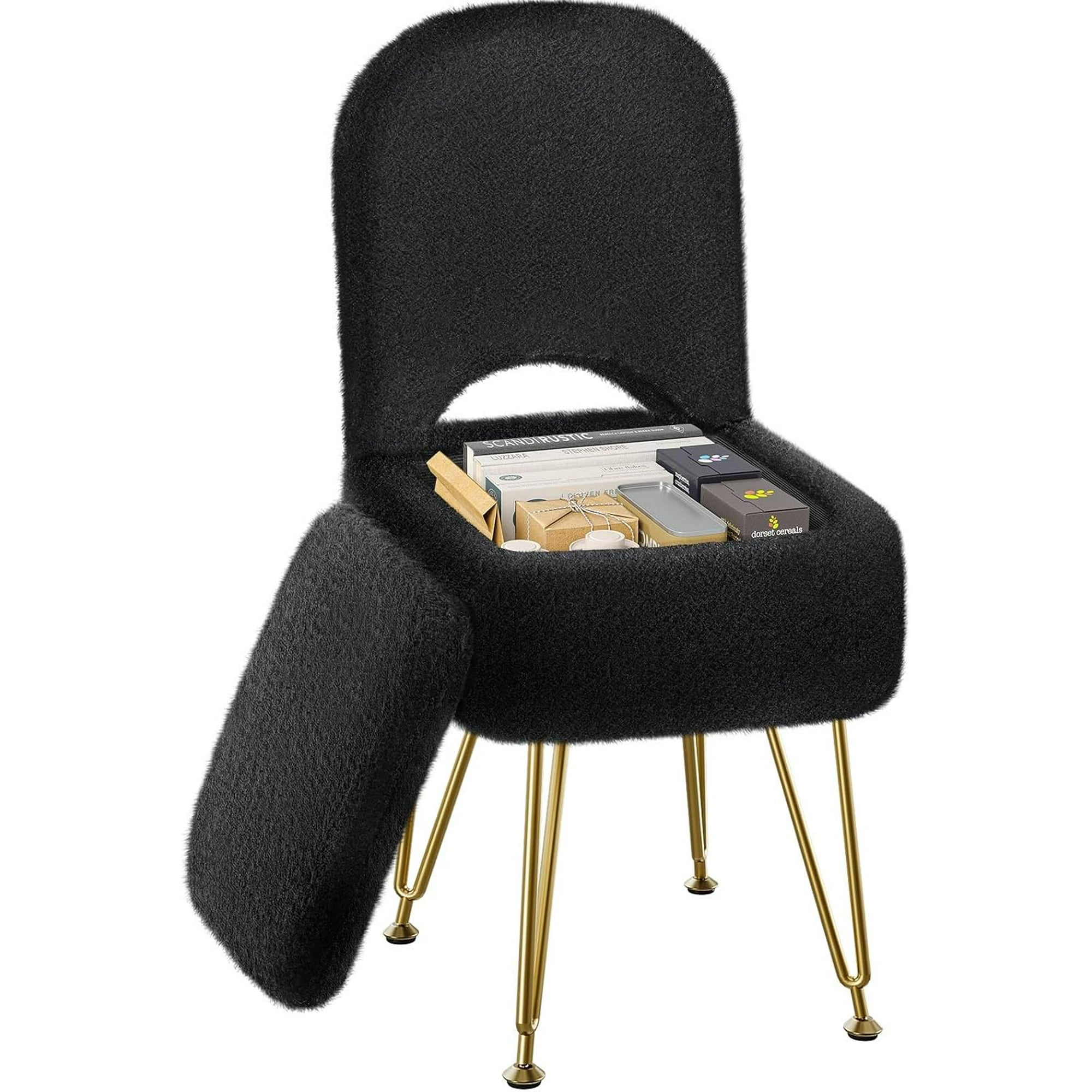 Click here for Wangbasdasd Vanity Stool Chair With Storage And Fo... prices