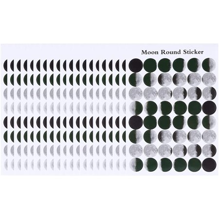 Lonbiaci 20 Sheets Paper Moon Sticker Sheet DIY Self Adhesive Lunar ...
