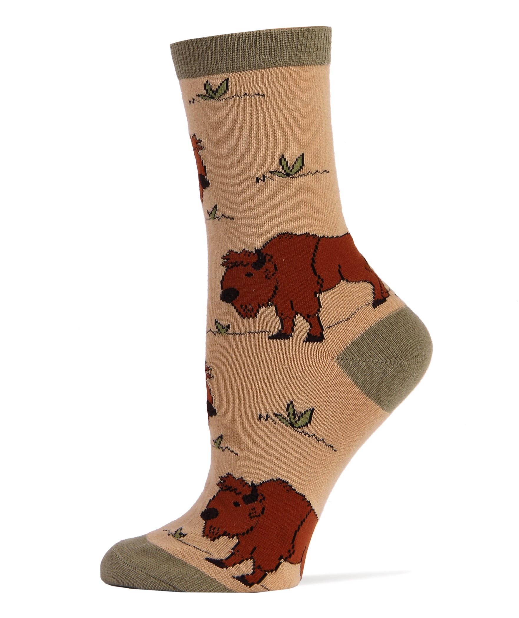 Oooh Yeah Womens Funny Novelty Animal Crew Socks, Buffalo, Crazy Silly ...
